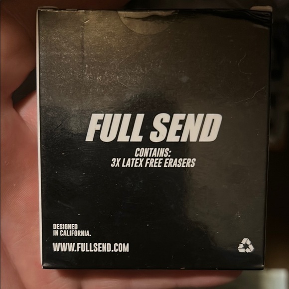 Full Send | Office | Full Send Latex Free Erasers | Poshmark